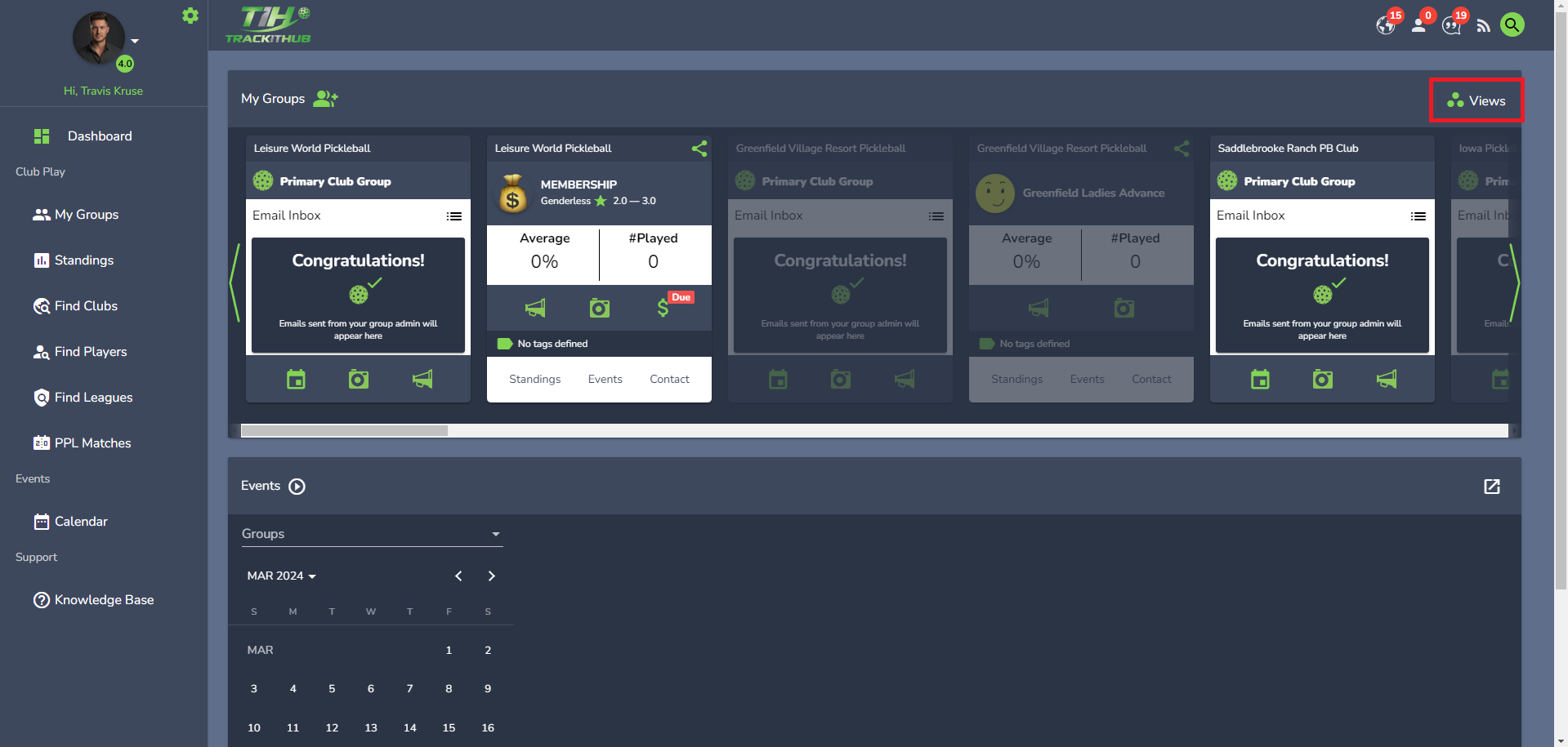 Dashboard Views – TrackitHub